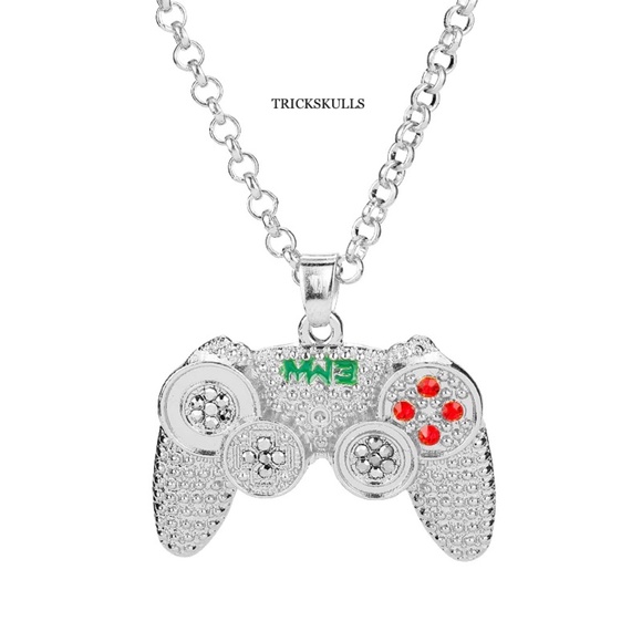 TRICKSKULLS | Accessories | Iced Silver Gaming Gamer Controller Gamepad ...